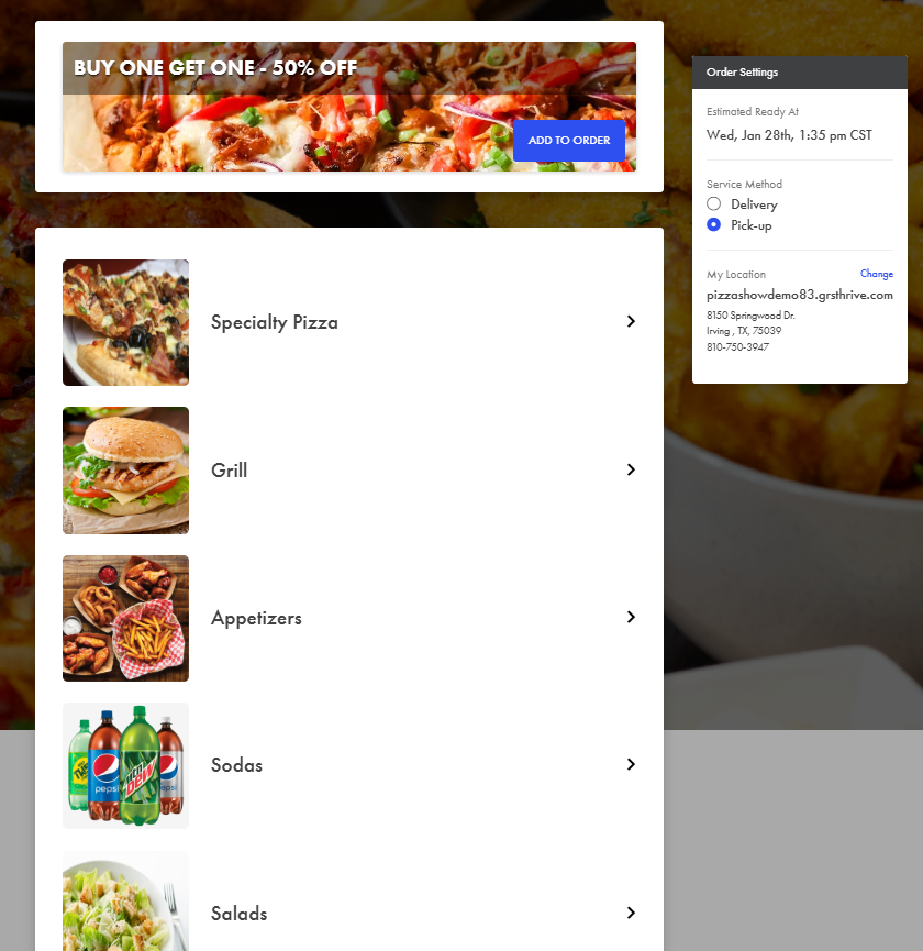 New Thrive Online Update: Choose How Your Menu Images Display